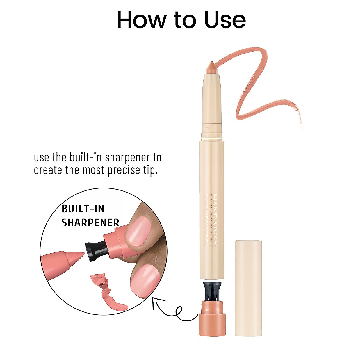 BestLand 12 Pcs Cream Eyeshadow Stick Set Matte Shimmer Rainbow Earth Colors Highly Pigmented Long Lasting Waterproof Eye Shadow stick Eye Liner Makeup with Pencil Sharpener (Set A)