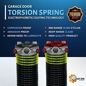 Garage Door Torision Springs Replacement (Pair - Bundle, 207x2x25)