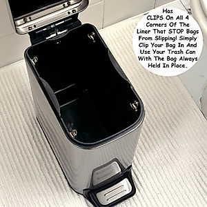 Stainless Steel Sponge Holder, Sink Caddy with Brushed Finish and Re-Usable Hook Design for Kitchen, Rust Proof Organizer for Sponges, Brushes, Soap, Accessories, Utensils (Regular)