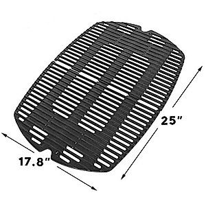Uniflasy 65032 Burner Tube 7646 Cooking Grates for Weber Q300 Q320 Q3000 Q3200 Gas Grills Stainless Steel Grill Burner Tube Set Replacement Parts 7646 65032 for Weber Q Series