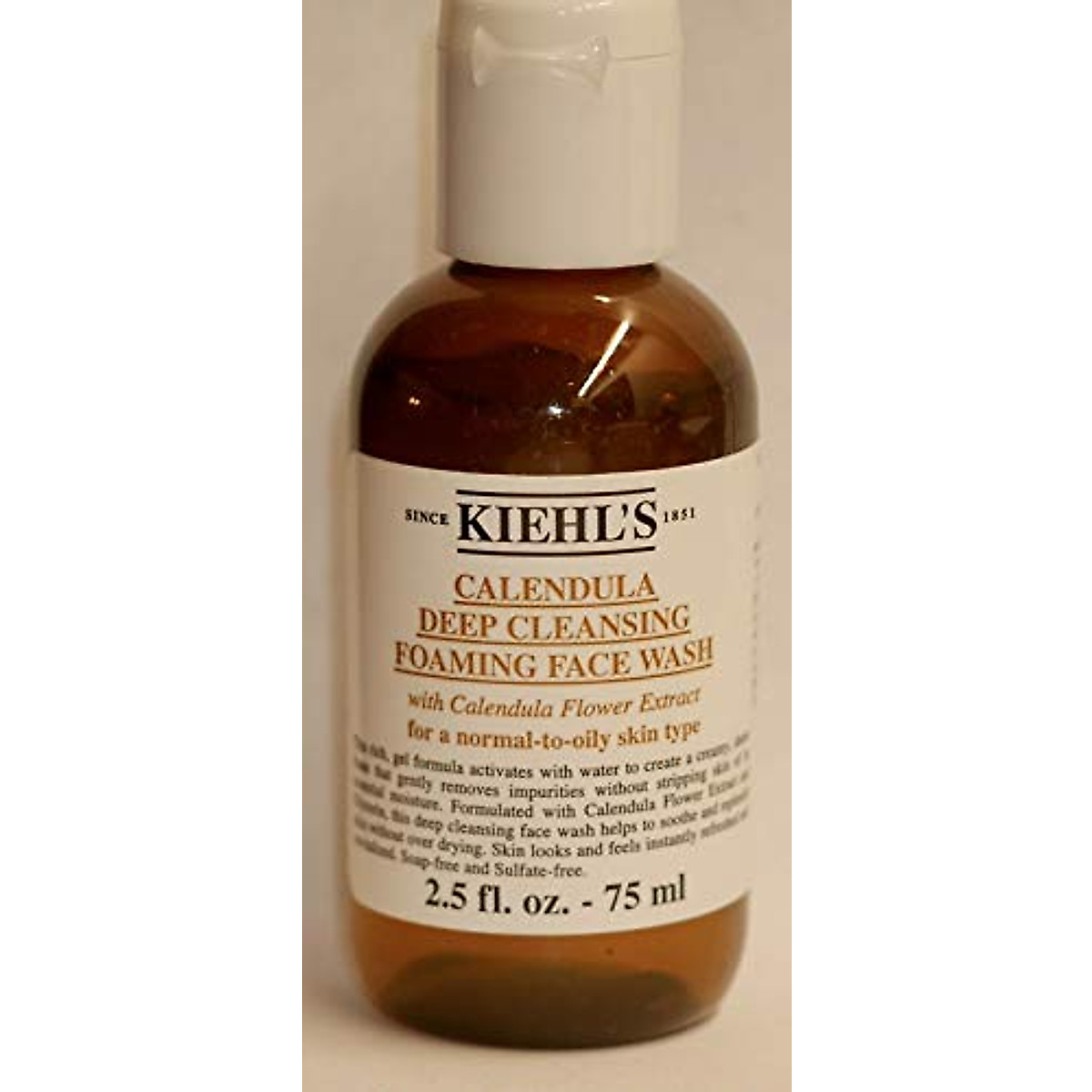 Kiehl's Calendula Deep Cleansing Foaming Face Wash, 2.5 Ounce/ 75ml