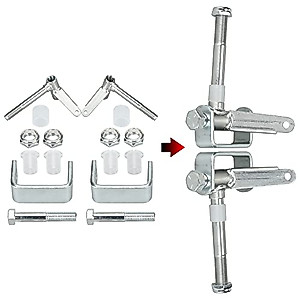 GREHUA Right Left Steering Spindle Bracket Set 5/8" Axle Kingpin 4-1/2" Long 2PCS for 212cc 196cc 6.5hp 420cc 301cc 13hp 15hp Manco Yerf-dog Azusa Go Kart Replacement Parts Cart Accessories Heavy duty