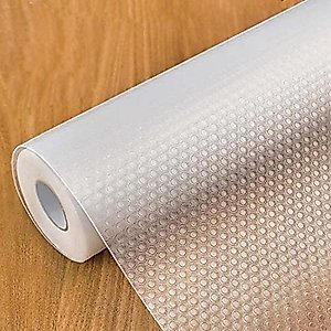 Oyiqar Shelf Liner, Non-Slip Cabinet Liner, 12 Inches x 20 FT Washable Oil-Proof for Kitchen Cupboard, Shelves, Refrigerator, Storage, Desks, Non Adhesive Drawers Kitchen Liner