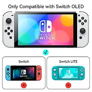 GeekShare Protective Case Slim Cover Case Compatible with Nintendo Switch OLED - Shock-Absorption and Anti-Scratch Skin Case for Switch OLED - Alchemy Cat (for OLED Model)