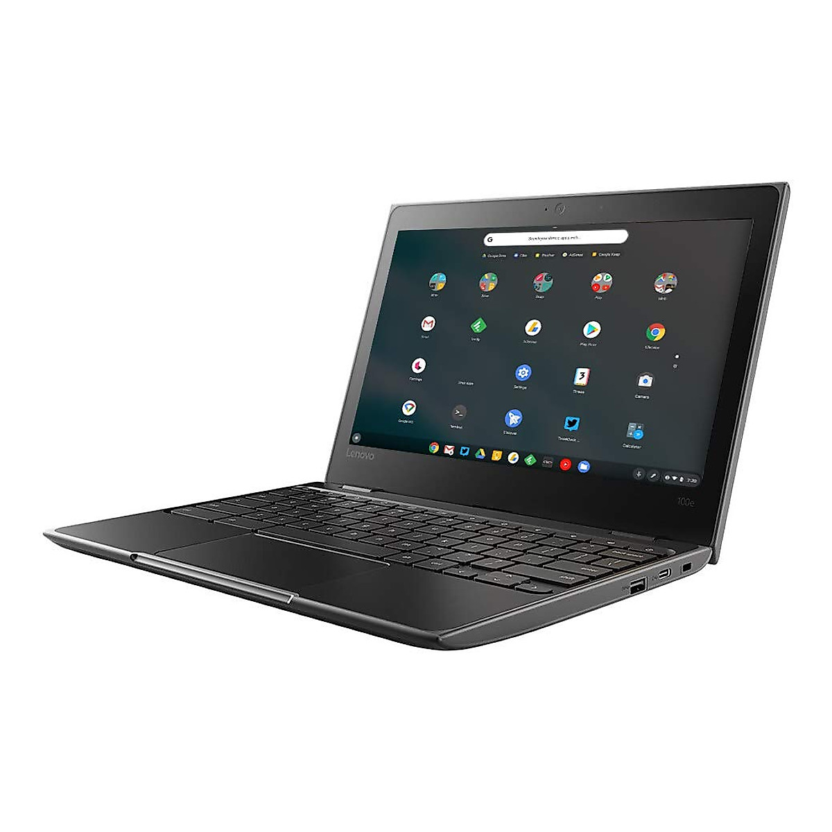 Lenovo 100e Chromebook (2nd Gen) MTK 81QB Business Laptop, 11.6" HD Display, MediaTek MT8173C Quad-core 2.1GHz 4GB RAM 16GB eMMC, PowerVR GX6250, Bluetooth SD Card Reader Google Chrome OS