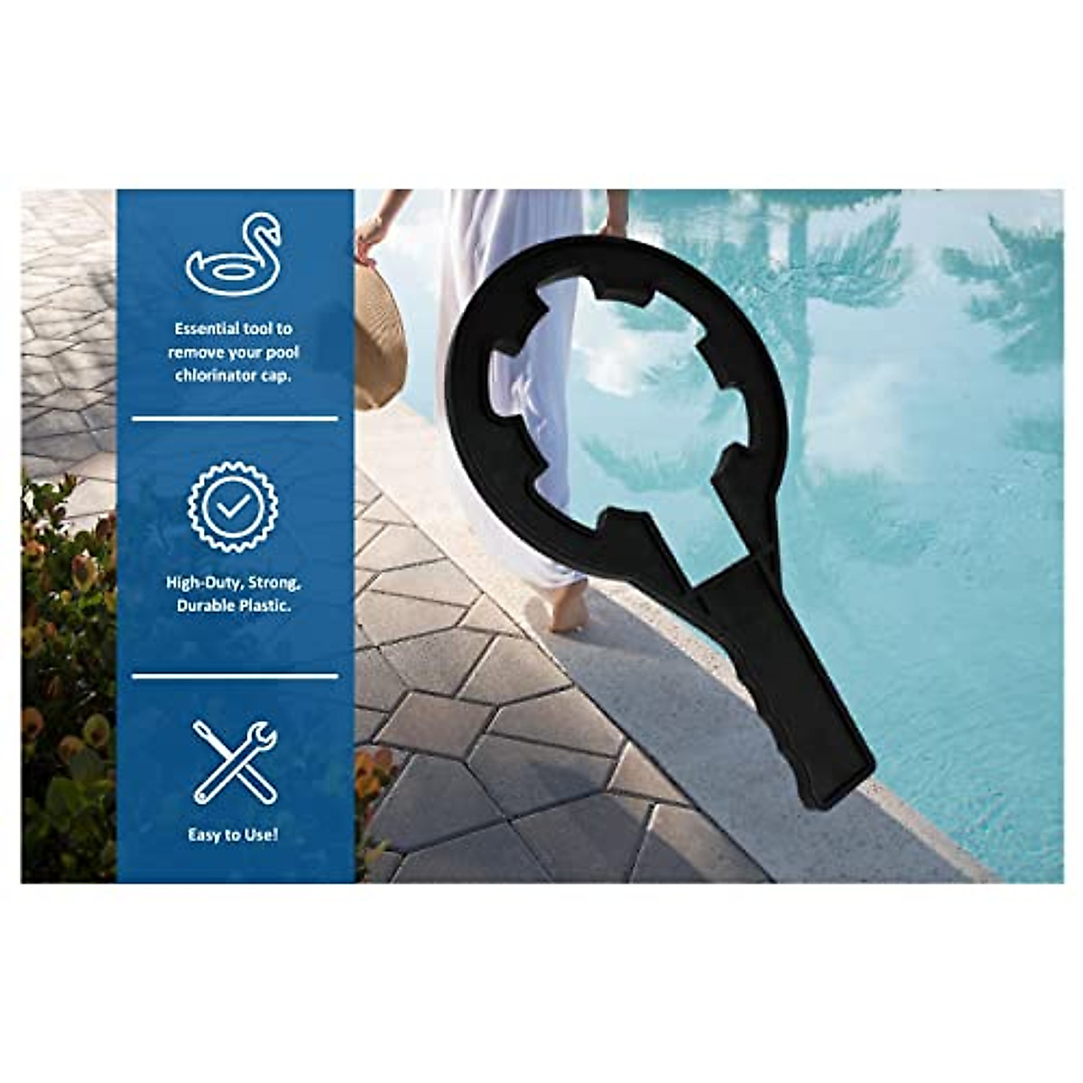 JSP Manufacturing New Aftermarket Hayward CL200 and CL220 Chlorinator Lid Cap Wrench Opener Tool Pool Pump (1)