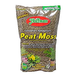 Hoffman 15503 Canadian Sphagnum Peat Moss, 10 Quarts