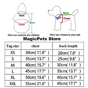 Winter Clothes for Dogs College Stripe Dog Clothes Schnauzer Yorkie French Bulldog Outfit for Small Medium Dogs-XS