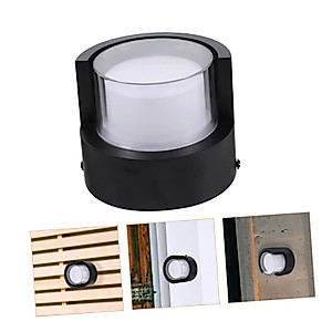 Housoutil Aluminum Waterproof Wall Lamp 6w Warm White Led Outdoor Wall Mount for Deck Step Patio Retaining Wall Corridor Lighting