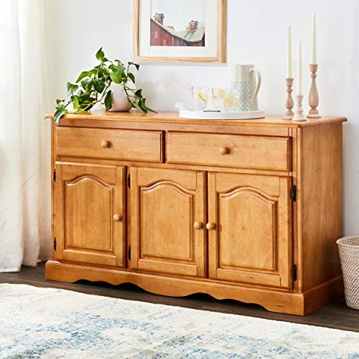 Sunset Trading Treasure Buffet, Light Oak Finish