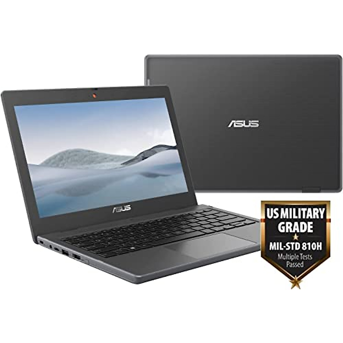ASUS 2022 Student Laptop Computer (Military-Grade Duability), 11.6" HD Eye-Care Dsiplay, Intel Celeron N4500, WiFi-6, 1 Year Accidental Damage Protection, Windows 10 Pro (4GB RAM | 256GB Storage)