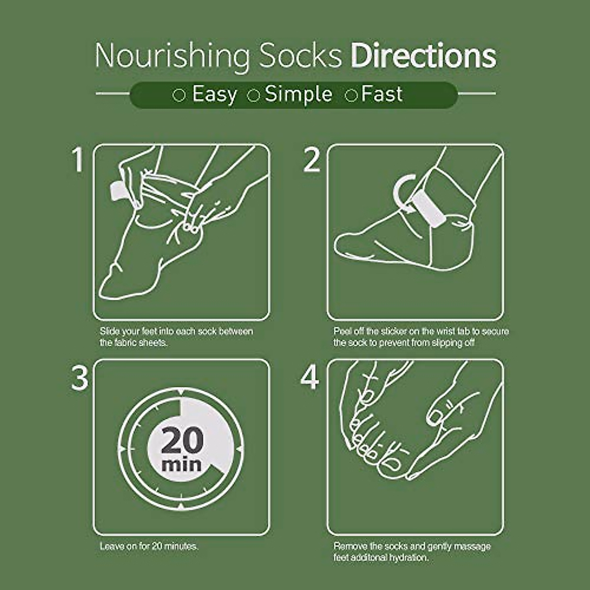 Epielle Nourishing Foot Masks - Hemp + Rosemary Extract for Deep Moisturizing 100% Vegan & Cruelty-Free (Socks 6pk), Beauty Gifts | Skincare Gifts | Skincare Party Favors. Stocking Stuffers!!
