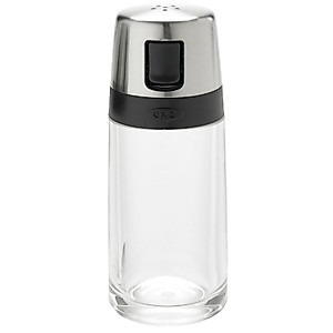 OXO Good Grips Salt Shaker with Pour Spout, Clear/Silver, Salt & Pepper