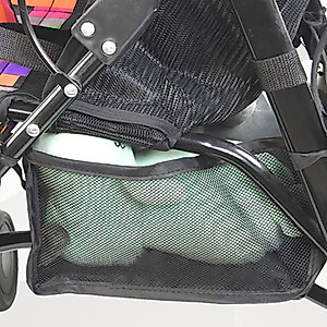 LUOZZY Baby Stroller Basket Stroller Organizer Stroller Bottom Storage Bag Pushchair Shopping Case Organizer for Storing Baby Product - No Board