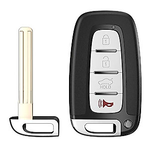 VOFONO 4 Buttons Keyless Entry Remote Flip Key Fob Compatible with Sonata 2011-2015/ Elantra 2011-2013/ Genesis 2009-2014/ Veloster 2011-2017 Replacement for Kia Optima 2010-2013 （SY5HMFNA04）