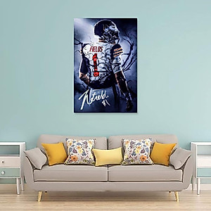 American Football Player Justin Fields Cool Poster Canvas Art Poster And Wall Art Picture Print Modern Family Bedroom Decor Office Posters. Unframe-style, 12x18inch(30x45cm)