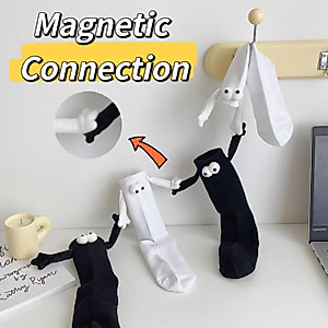 SLOUFIOL Holding Hands Cute Socks Magnetic Connection Doll Funny Christmas Birthday Gifts Idea