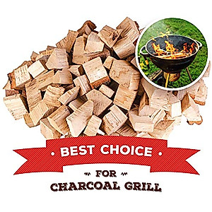 Zorestar Oak Smoker Wood Chunks and Apple Cherry (Fruit Mix) - 13-15lb