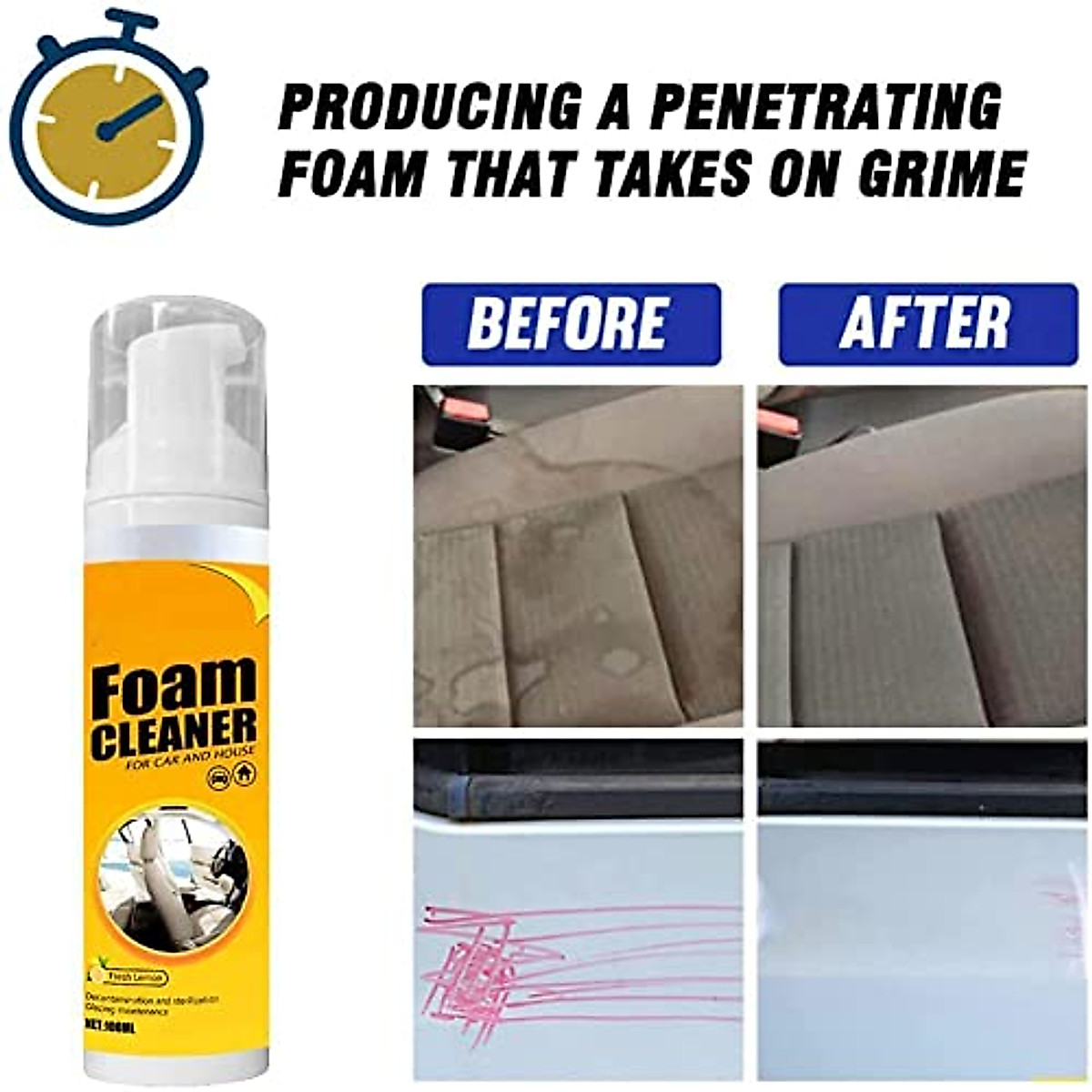 Wxgreats Mavigadget Foam Cleaner - 2023 Best Car Multifunctional Foam Cleaner, Amplesunshine Foam Cleaner, Powerful Stain Removal Kit Foam Cleaner for Car and House