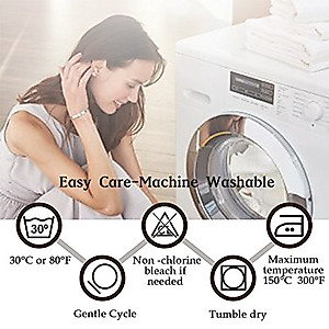 H.VERSAILTEX 2 Panels Blackout Curtain Valances for Kitchen Windows/Living Room/Bathroom Privacy Protection Rod Pocket Decoration Scalloped Winow Valance Curtains, 52" W x 18" L, Pure White