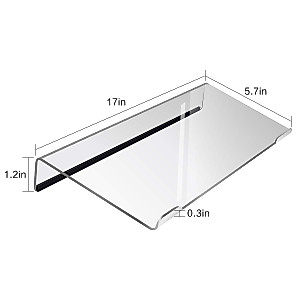 Refrze Computer Keyboard Stand PC Keyboard Stand,Titled Keyboard Stand,Clear Acrylic Keyboard Tray Holder for Easy Ergonomic Typing and Working at Home and Office Upgraded Version