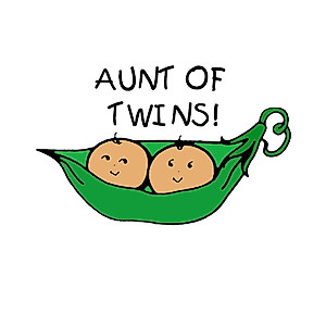 CafePress Aunt Of Twins Pod Mug Ceramic Coffee Mug, Tea Cup 11 oz