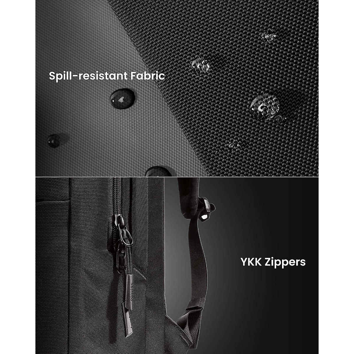 tomtoc 15.6-inch Protective Laptop Backpack for Business Office College, Travel Commuter Backpack with USB Charging Port for Up to 15.6” Laptop MacBook, Water-resistant Computer Bag for Men Women, 22L