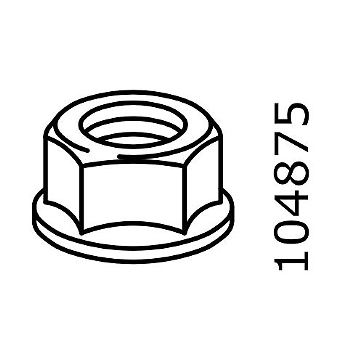 Spare Hardware Parts HEMNES Bed Frame Nut (Replacement for IKEA Part #104875) (Pack of 4)