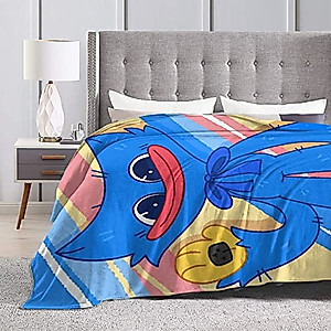 HNyeyes Flannel Blanket Ultra-Soft Warm Throw Blanket for Bed Couch Living Room 50x40 inch, Black