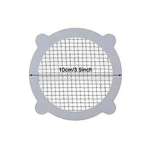 Generic 10 PCS Disposable Shower Drain Hair Catcher Mesh Stickers,Kitchen Sink Drain Strainer,Bathtub Hair Catcher for Drain,Sink Stopper,Bathtub Accessories,Bathroom Necessities (Four ears 3.9inch)