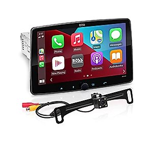 BOSS Audio Systems BCPA9RC Car Audio Stereo System - Apple CarPlay, Android Auto, 9 Inch Single Din, CD Player, Touchscreen, Bluetooth Audio & Calling Head Unit, Backup Camera, Multicolor Illumination