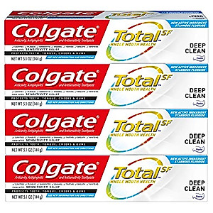 Colgate Total Toothpaste, Deep Clean - 5.1 Ounce (Pack of 4)
