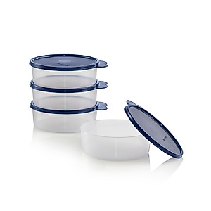 Tupperware Big Wonders 2 Cup Food Storage Bowl Set of 4 Containers with Lids, Dishwasher Safe and BPA Free (4 Containers, 4 Lids)