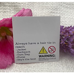 Hair Tie Zipper Pull (black)