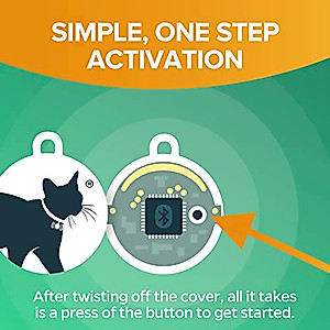 Cat Tailer Cat Tracker - Small and Lightweight Waterproof Bluetooth Pet Collar Attachment, 328 foot Range, Replaceable 6 Month Battery Life, Android/Apple iOS Compatible
