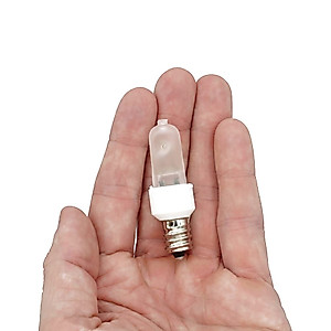 Technical Precision 60 Watt KX60FR/E12 JD Replacement Bulb 120V 60W T3 Krypton Replacement Bulb - Frosted - 2700K Warm White - 10 Pack