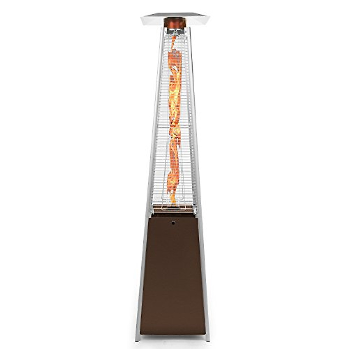 Thermo Tiki Outdoor Propane Patio Heater - Commercial LP Gas Porch & Deck Heater - Mocha