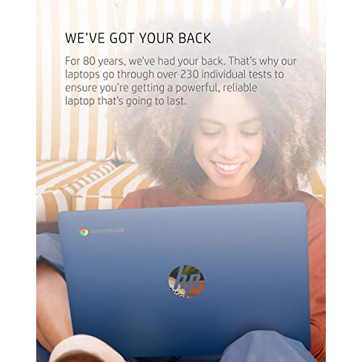 HP Chromebook 11-inch Laptop - MediaTek - MT8183 - 4 GB RAM - 32 GB eMMC Storage - 11.6-inch HD Display - with Chrome OS™ - (11a-na0030nr, 2020 model, Indigo Blue)