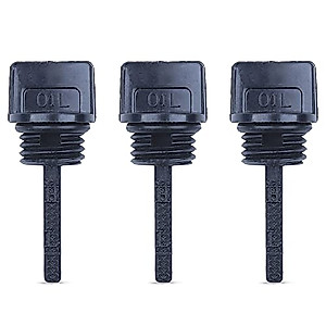 3 Pack Oil Filler Dipstick for Honda GX160 GX200 GX120 GX140 GX110 Engine Generator Lawnmower 15600-ZE1-003, ADEFOL Oil Filler Cap Compatible with Stens 125-692