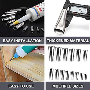 6 in 1 Silicone Caulking Tools 14Pcs Caulk Nozzle Applicator Finisher Kit Sealant Finishing Tool Grout Scraper Reusable Caulking Tool for Kitchen Bathroom Window