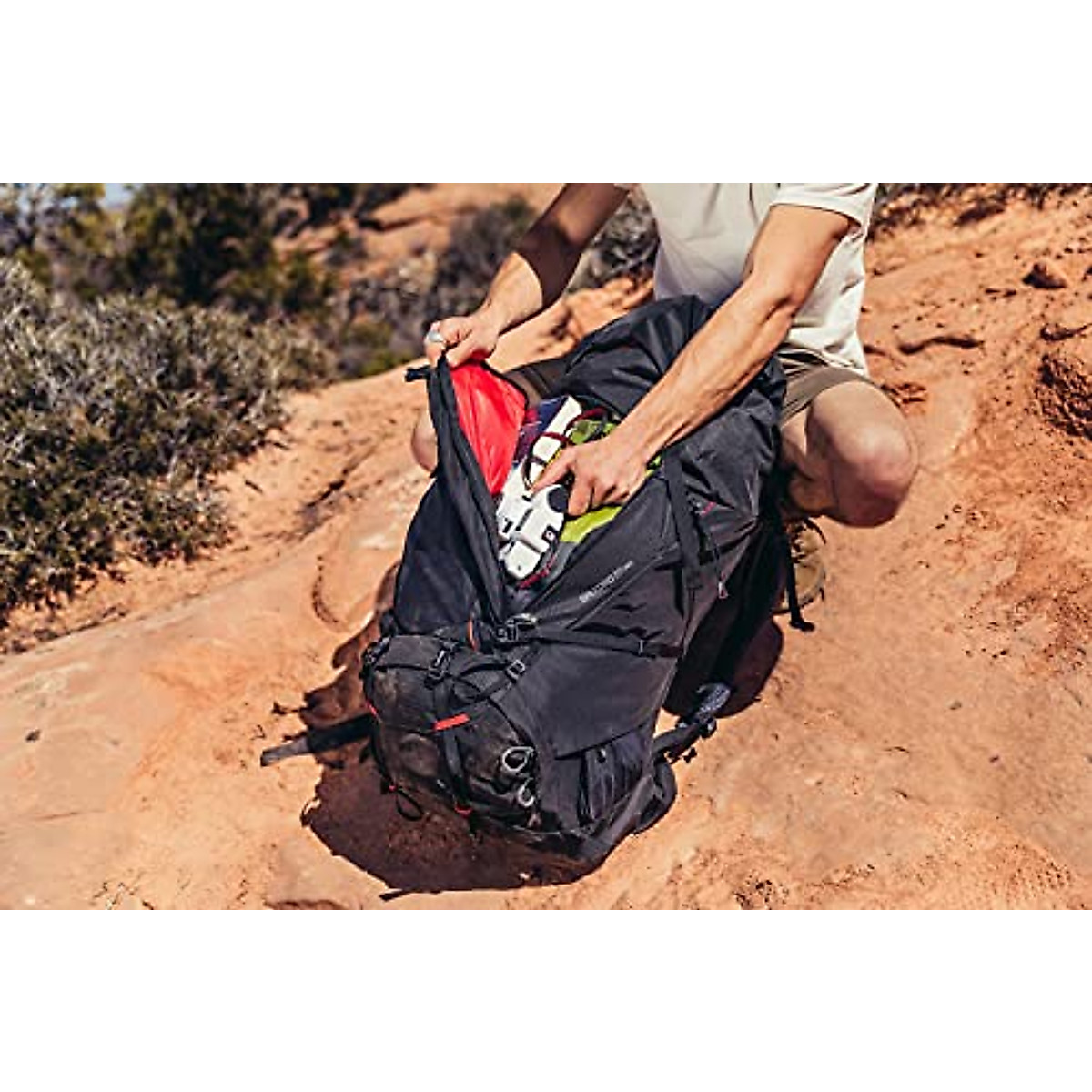 Gregory Mountain Products Baltoro 85 Pro Backpacking Backpack,Lava Black,Medium