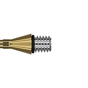 Target Darts Conversion Point Swiss Point Nano Gold 26mm Darts Points - Convert Soft Tip to Steel Tip
