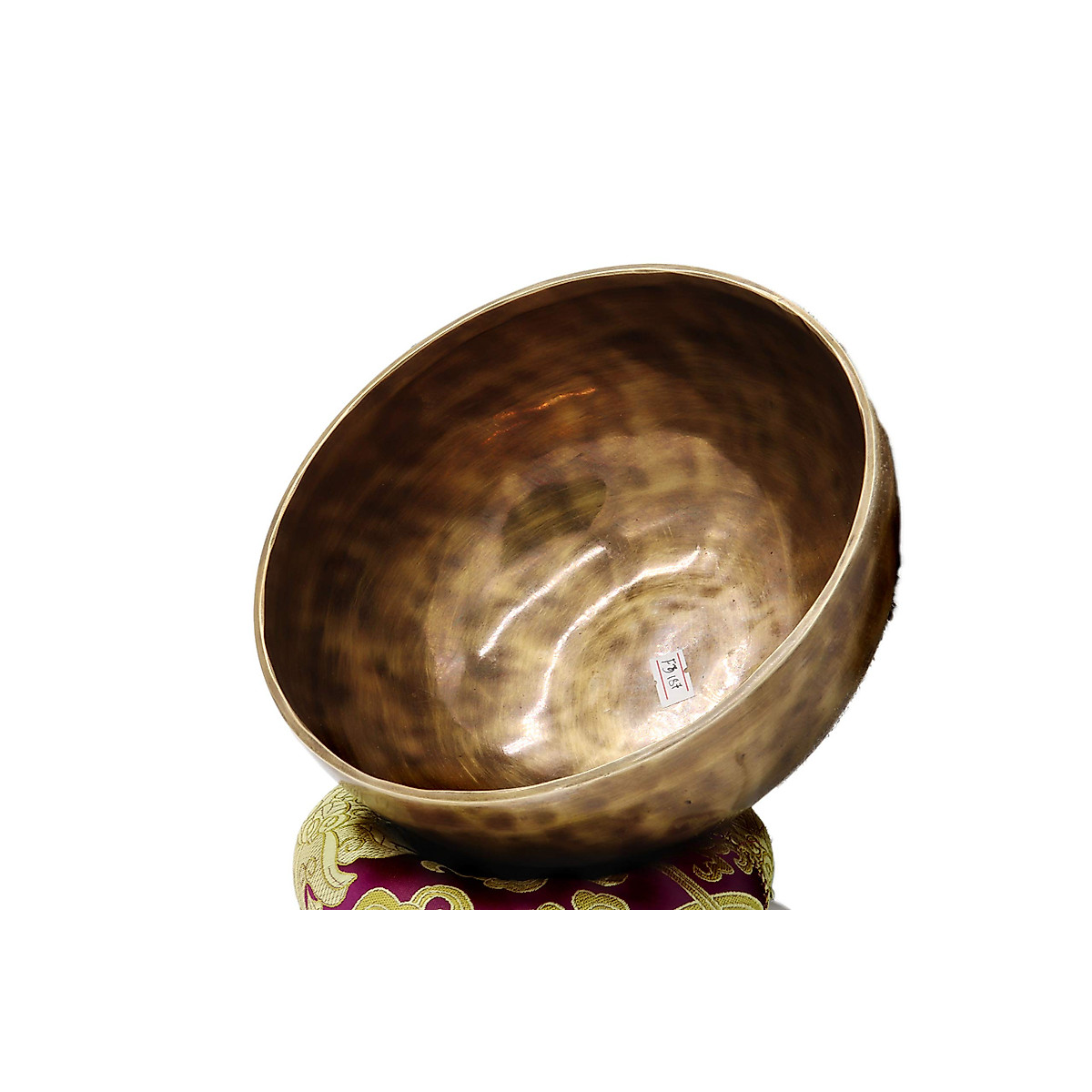 Tibetan Singing Bowl 8 Inch Large Hand Hammered Chakra Bowl 7 Metal Meditation Bowl for Cleansing, Chakra Balancing, Mindfulness, Yoga, Décor, Gift Set (Comes with Cushion, Mallet and Box