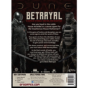 Gale Force Nine Dune: Betrayal, Multicolor