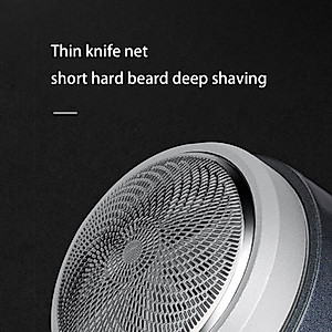 Electric Razor for Men Pocket Size Mini Portable Shaver Wet and Dry Mens Razor USB Rechargeable Shaver Charging Easy One-Button Use Suitable for Home,Car,Travel