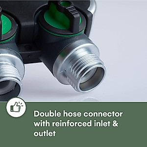 Garden Hose Splitter, Heavy Duty, Water Hose Manifold, 4 Way Hose Connector, Spigot Splitter, Faucet Divider Outdoor - Classic