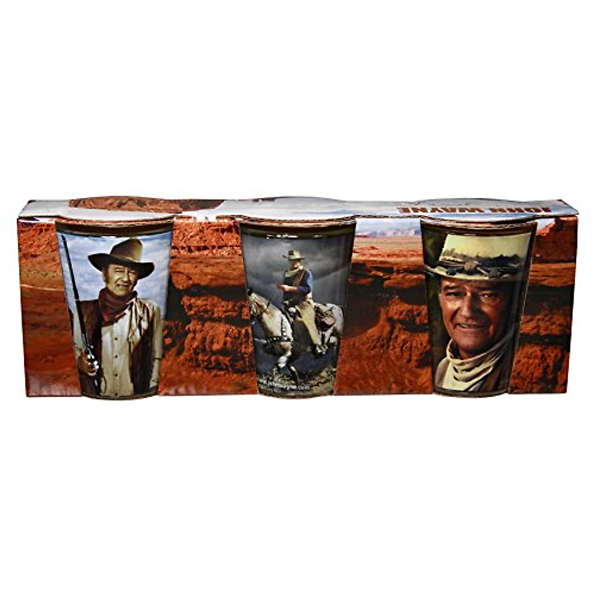 John Wayne Shot Glass Set, 3 Pack