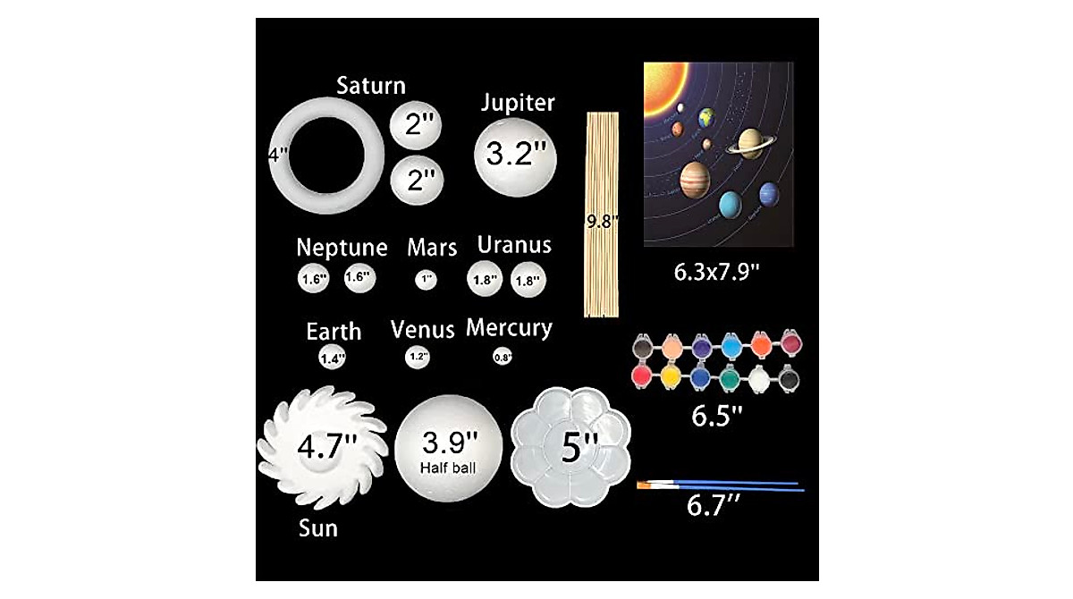 Creative 40 Pack Solar System Model Kit for Kids