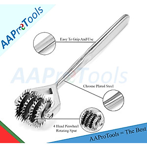 AAProTools Set of 7 Pcs Diagnostic Neurological Wartenberg Sensory Pinwheel Pin Wheel 1, 2, 3, 4, 5, 7, 10 Head