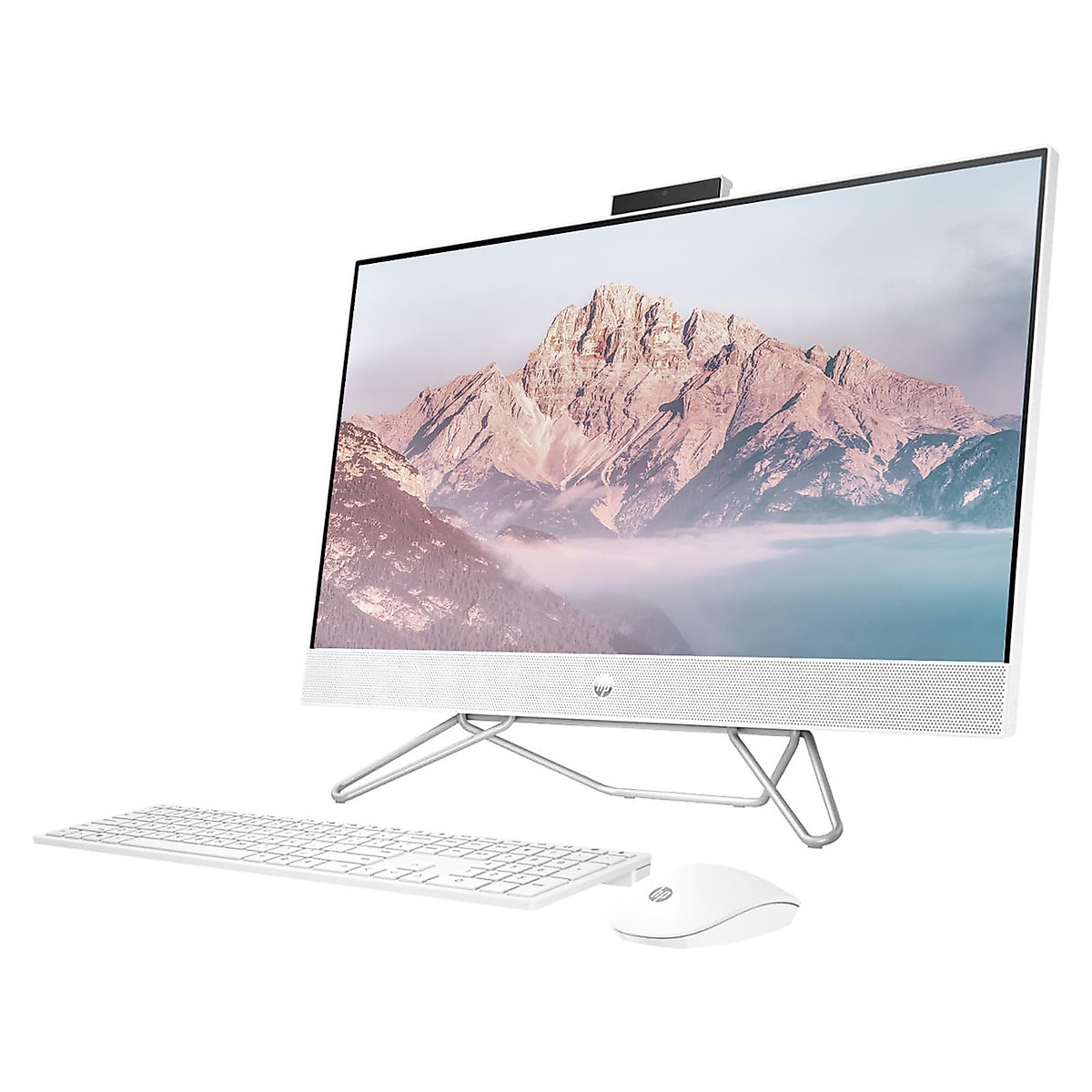 HP 27" FHD Touchscreen All-in-One Business Desktop Computer PC[Windows 11 Pro], 8-Core AMD Ryzen 7 5700U(up to 4.3 GHz), 32GB RAM, 2TB PCIe SSD, Wi-Fi, BT, IR Camera, Wireless KB & Mouse, w/Battery